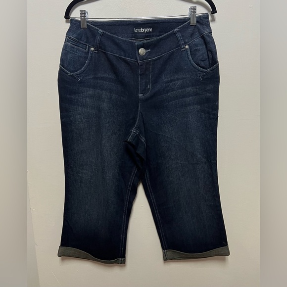 Lane Bryant | Jeans | Lane Bryant Sz 4 Blue Jeans Capri ...